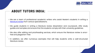 dissertation literature review example | PPTX