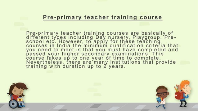 What are the different types of teaching courses | PPTX