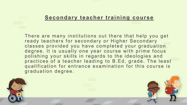 What are the different types of teaching courses | PPTX