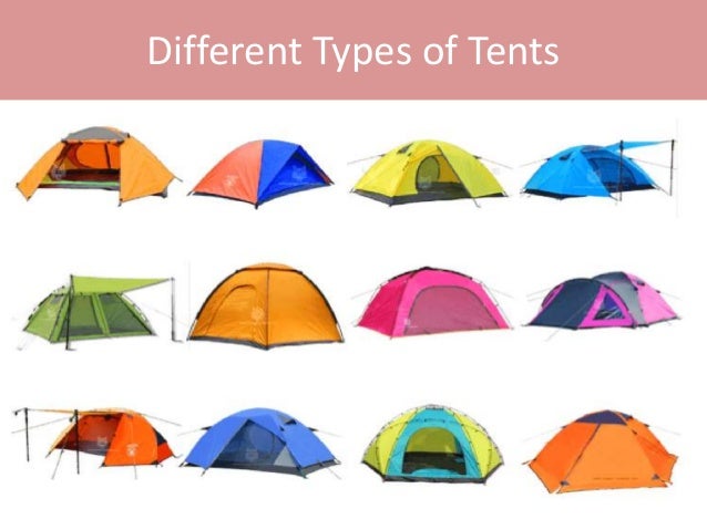 What are the different types of tents?