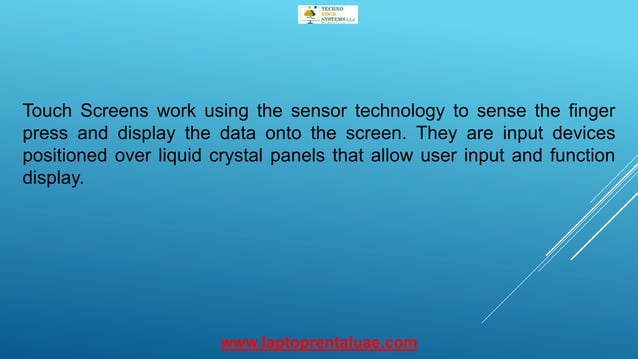 What are the Different Types of Touch Screens | PPT