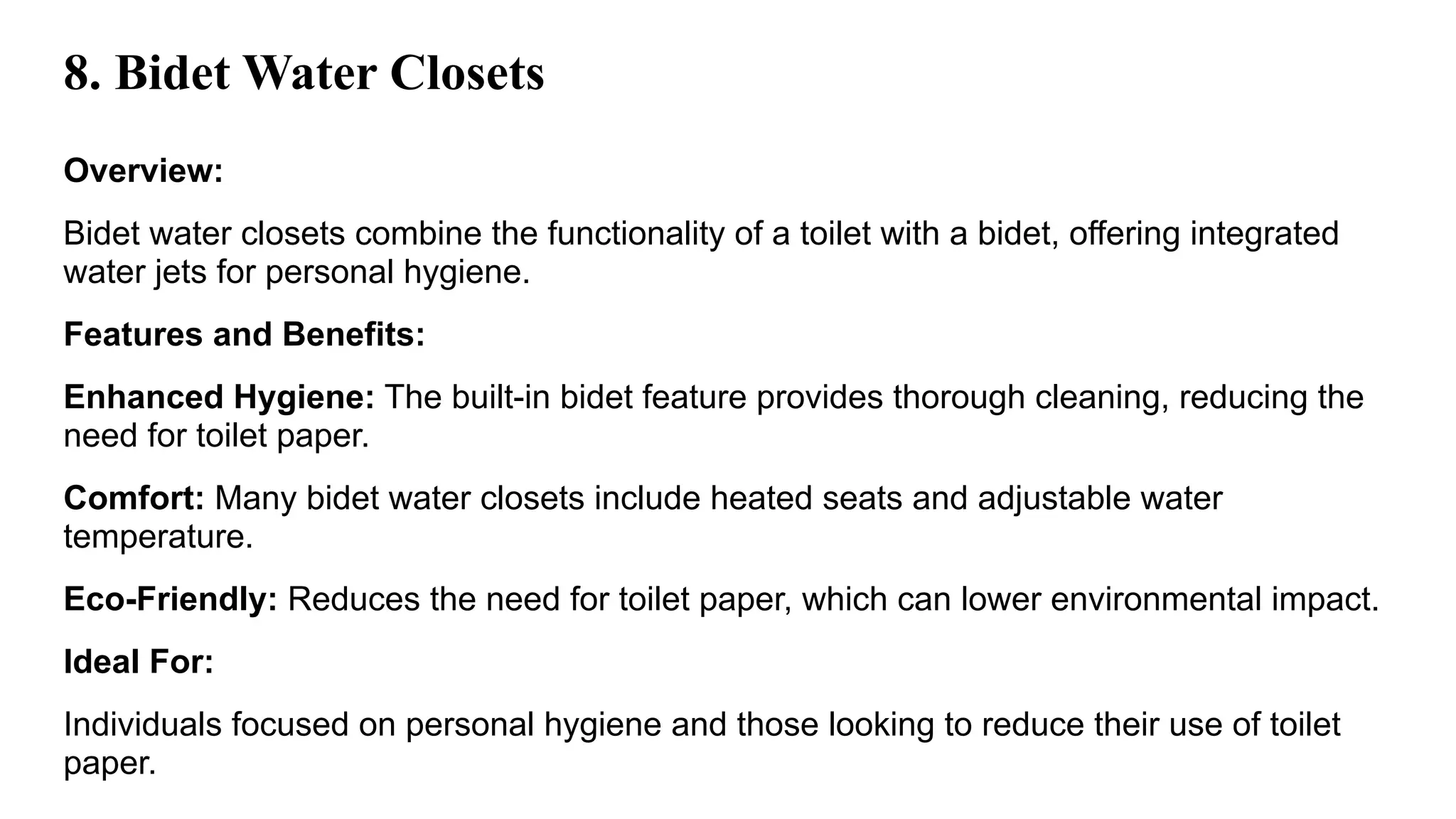 What Are the Different Types of Water Closets Available | PDF