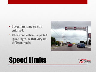What are the Driving Rules in Australia | Go Driving Training School | PPTX
