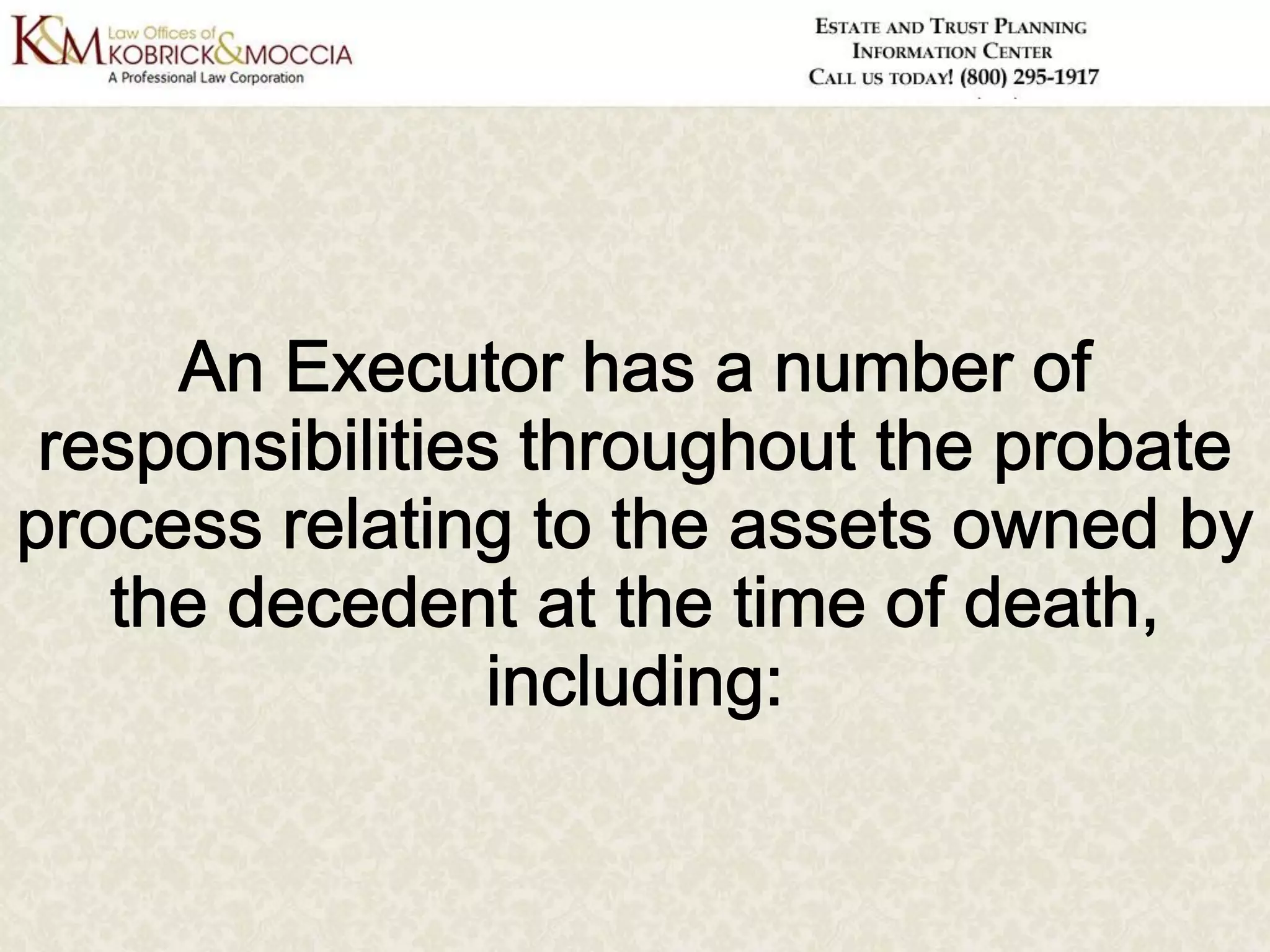What Are the Duties and Responsibilities of an Executor | PDF | Legal ...