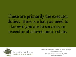 What Are the Duties of an Executor | PPT