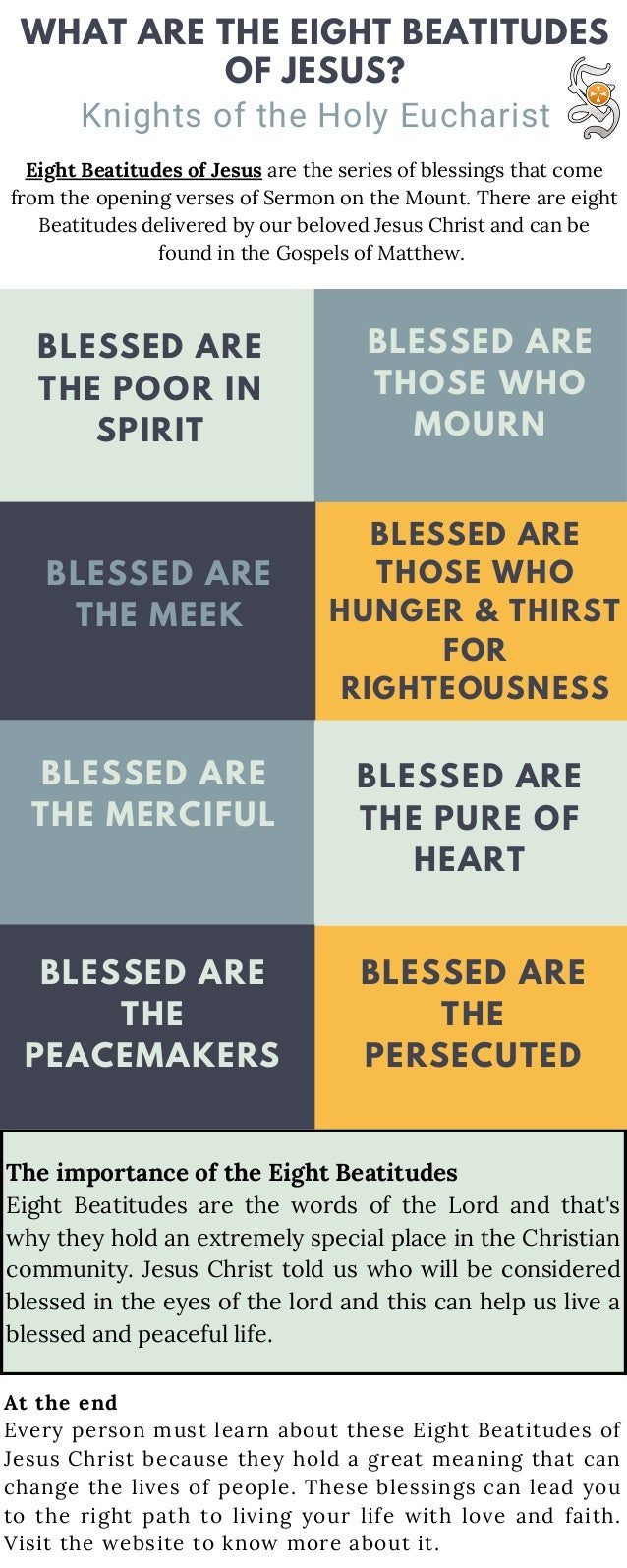 What Are the Eight Beatitudes of Jesus?