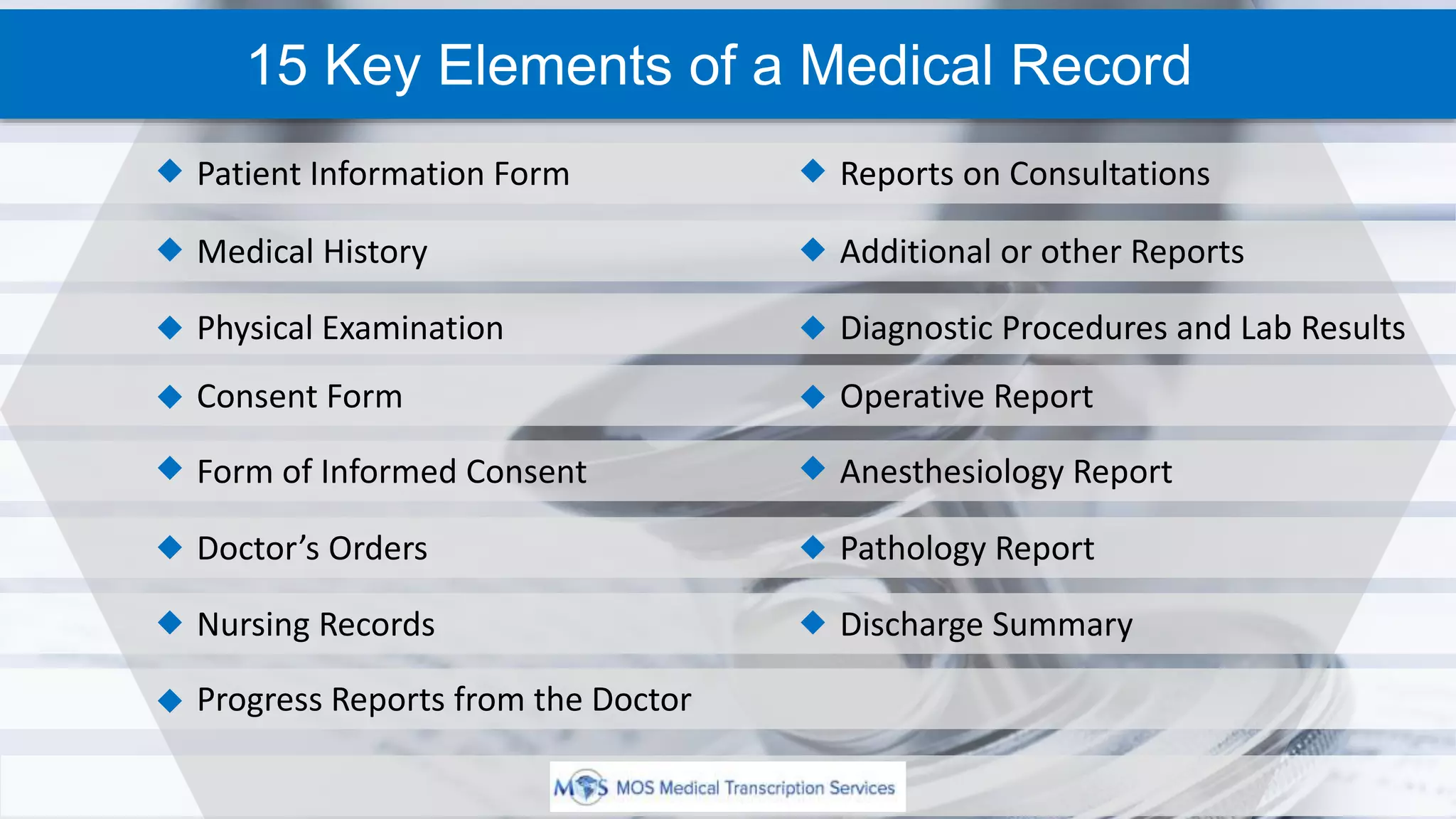 What are the Essential Components of a Medical Record? | PPTX