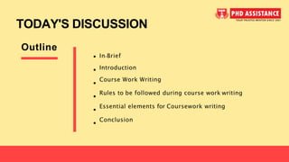 What are the Essential Things to Consider During Coursework Writing ...