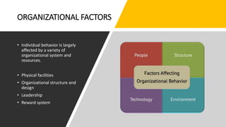 What are the factors that influences individual behavior | PPTX