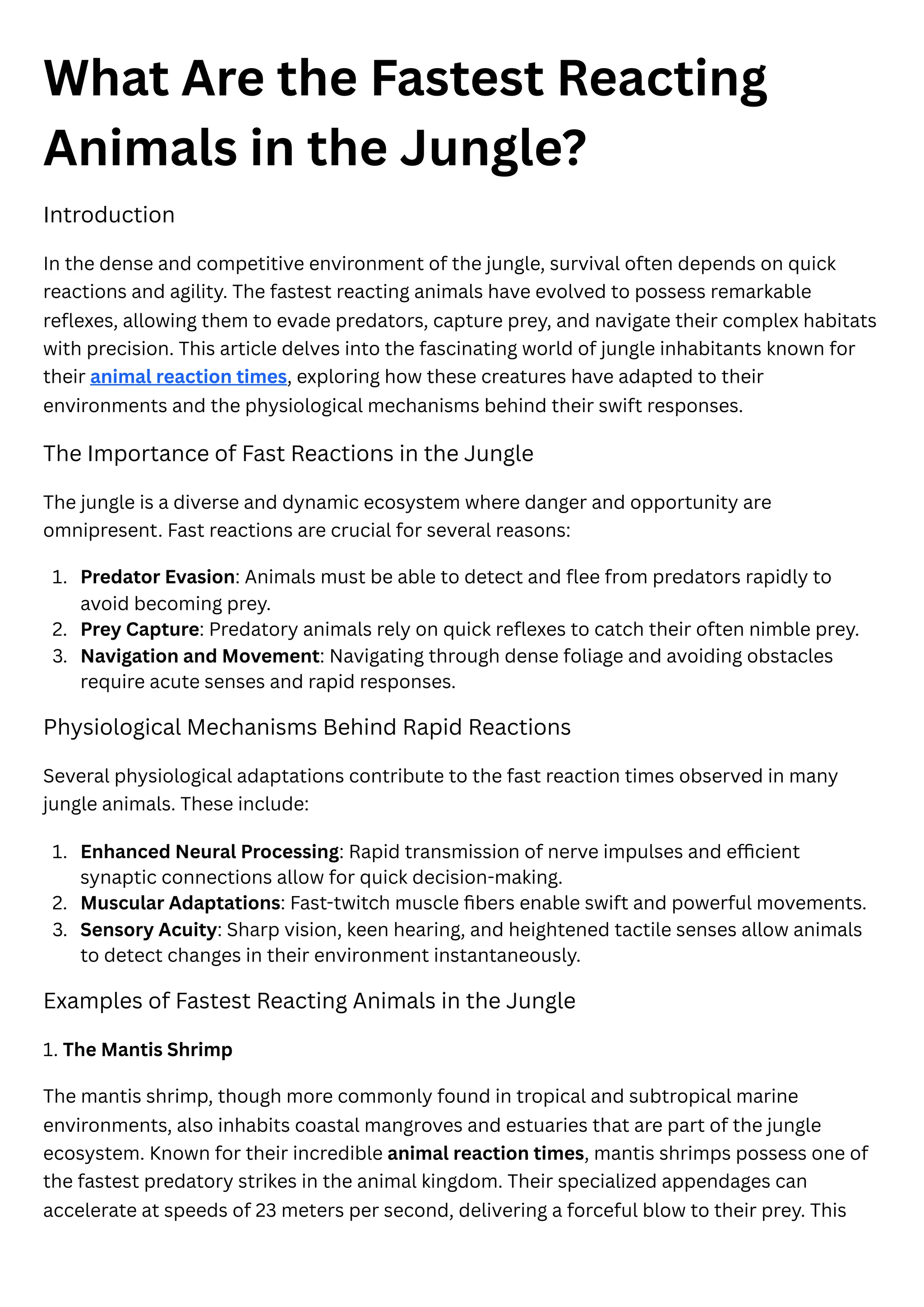 What Are the Fastest Reacting Animals in the Jungle.pdf