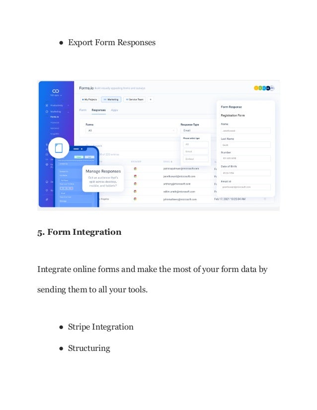 What are the Features of Form Builder | PDF