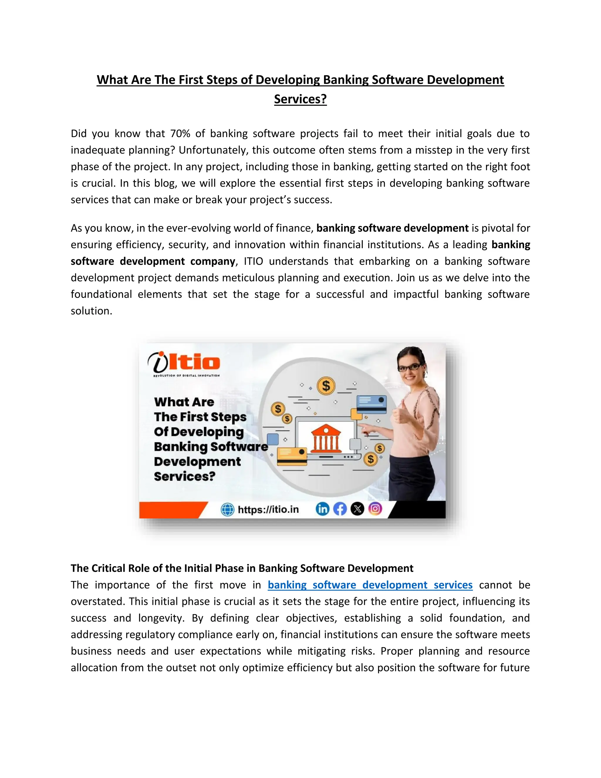 What Are The First Steps of Developing Banking Software Development ...