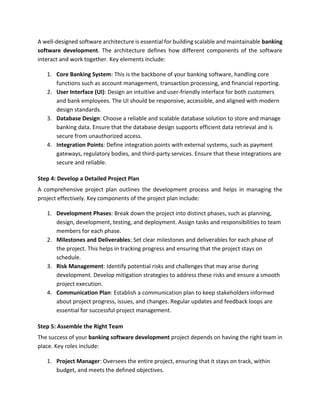 What Are The First Steps of Developing Banking Software Development ...