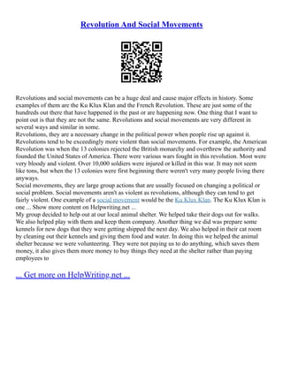 What Are The Four Social Revolutions | PDF