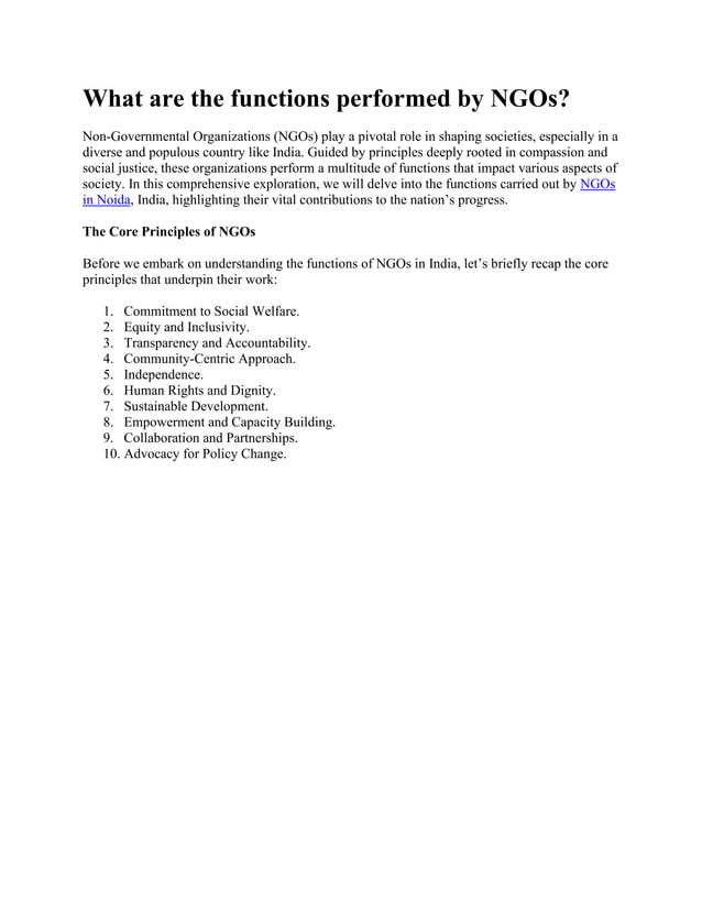 What are the functions performed by NGOs.pdf