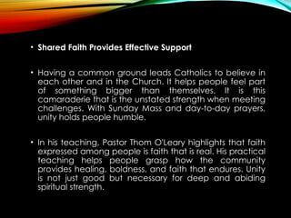Why Is Unity a Core Pillar of Catholic Faith and Spiritual Strength? | PPTX