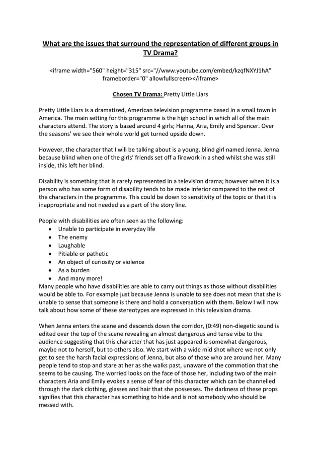 What are the issues that surround the representation of different ...