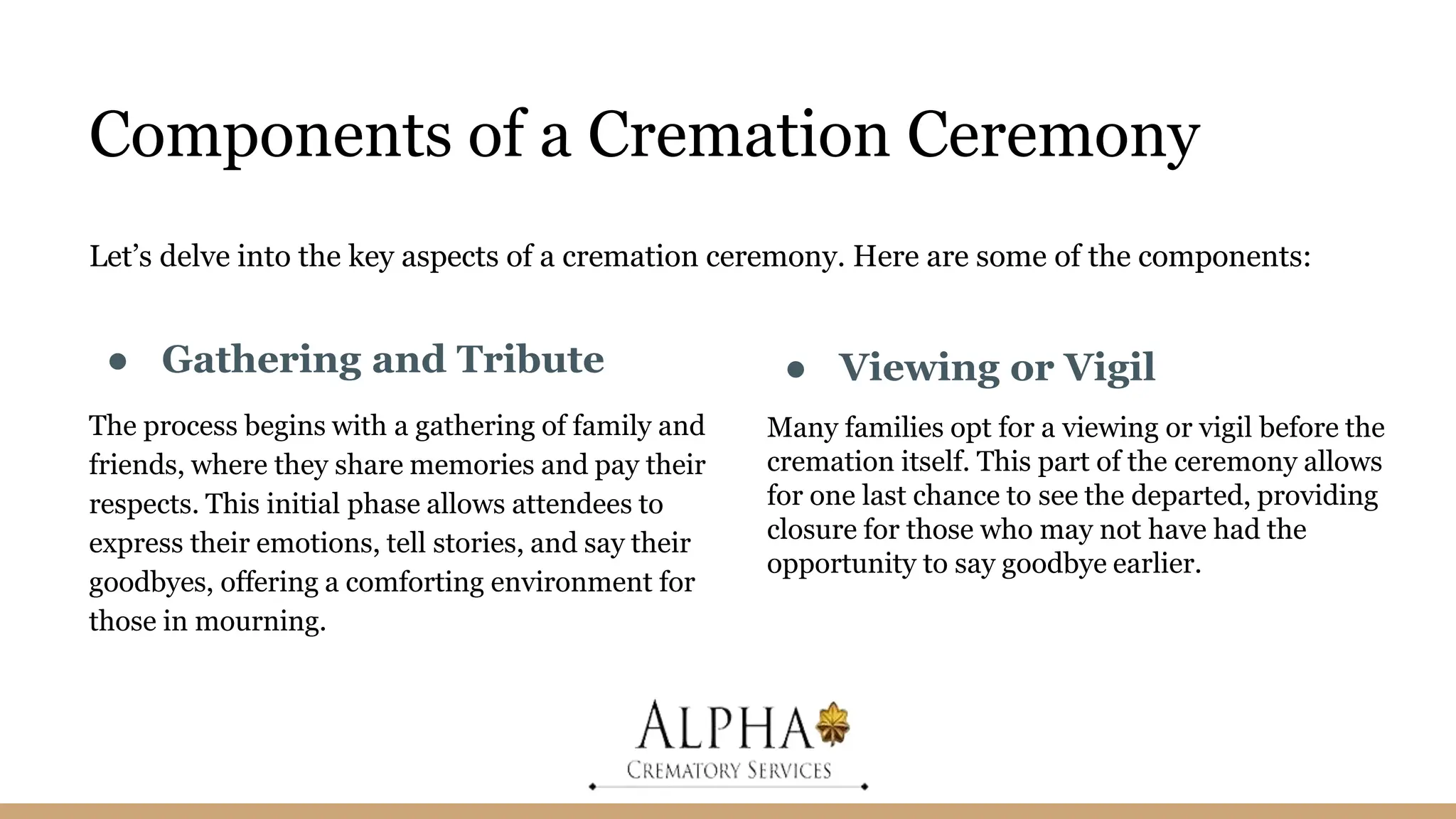 What Are The Key Components of a Cremation Ceremony? | PPT