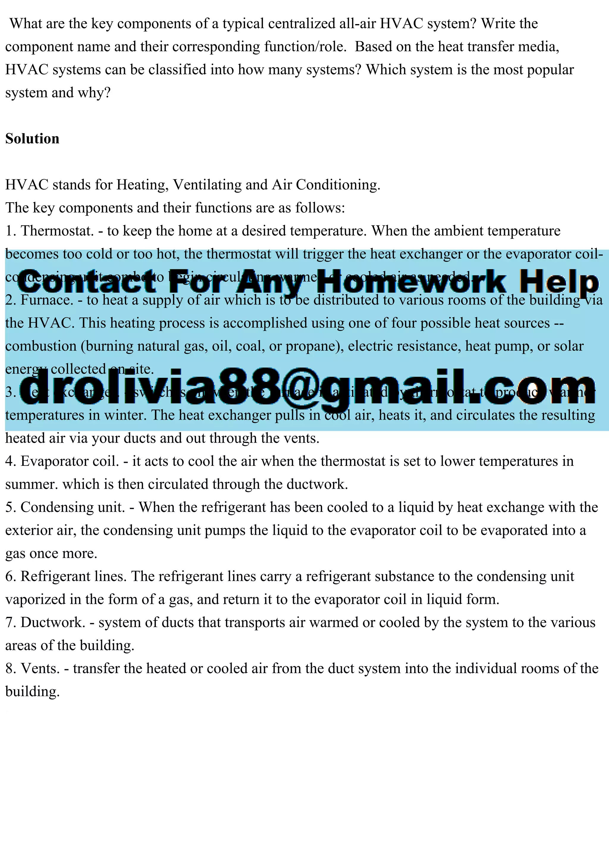 What are the key components of a typical centralized all-air HVAC sys.pdf
