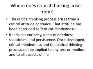 What Are The Key Concepts Of Critical Thinking | PPTX