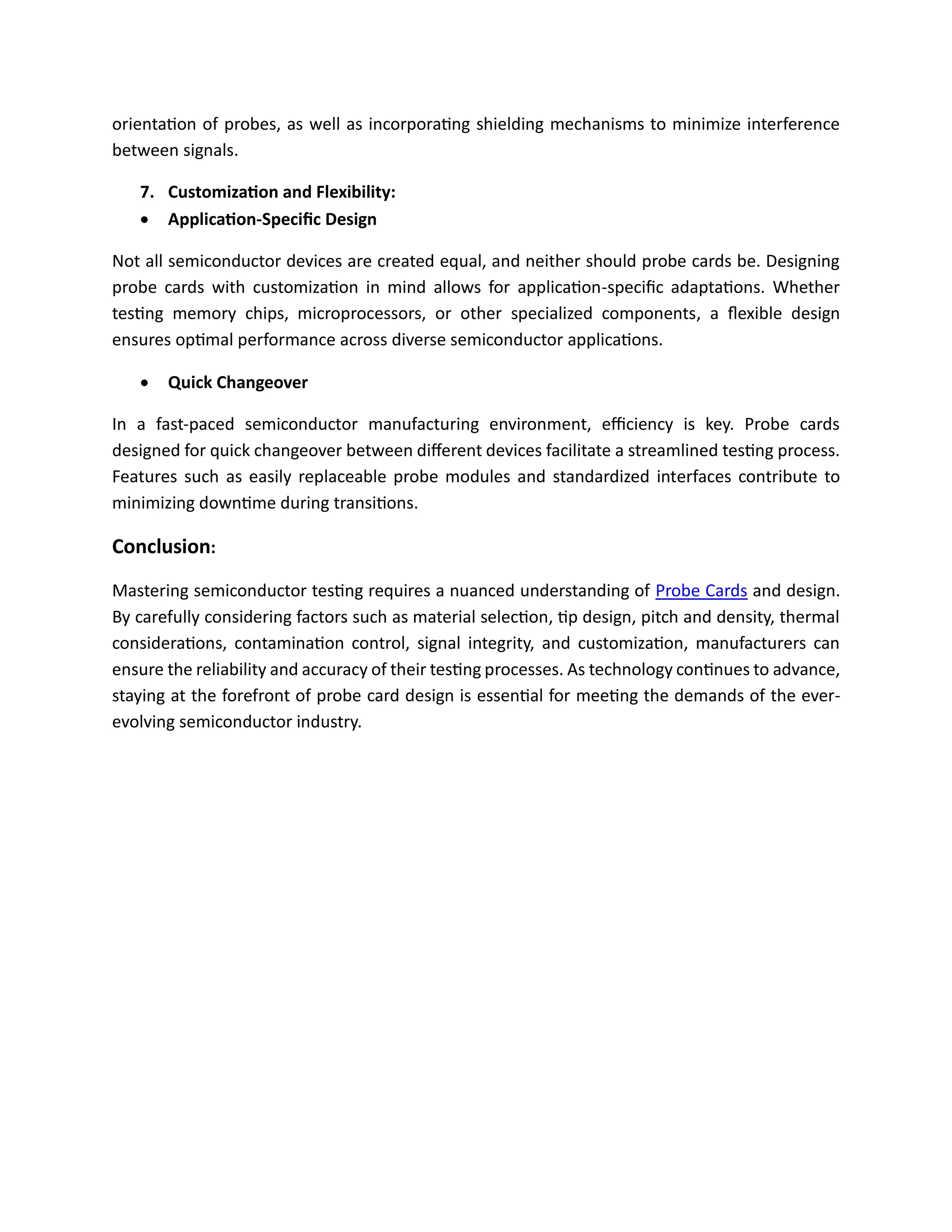 What are The key Considerations in Probe Card Design For Semiconductor ...