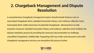 What Are The Key Features of Effective High-Risk Payment Processing Systems? | PPT