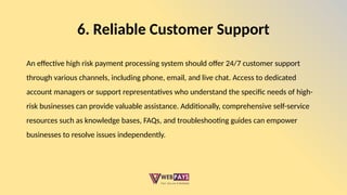 What Are The Key Features of Effective High-Risk Payment Processing ...