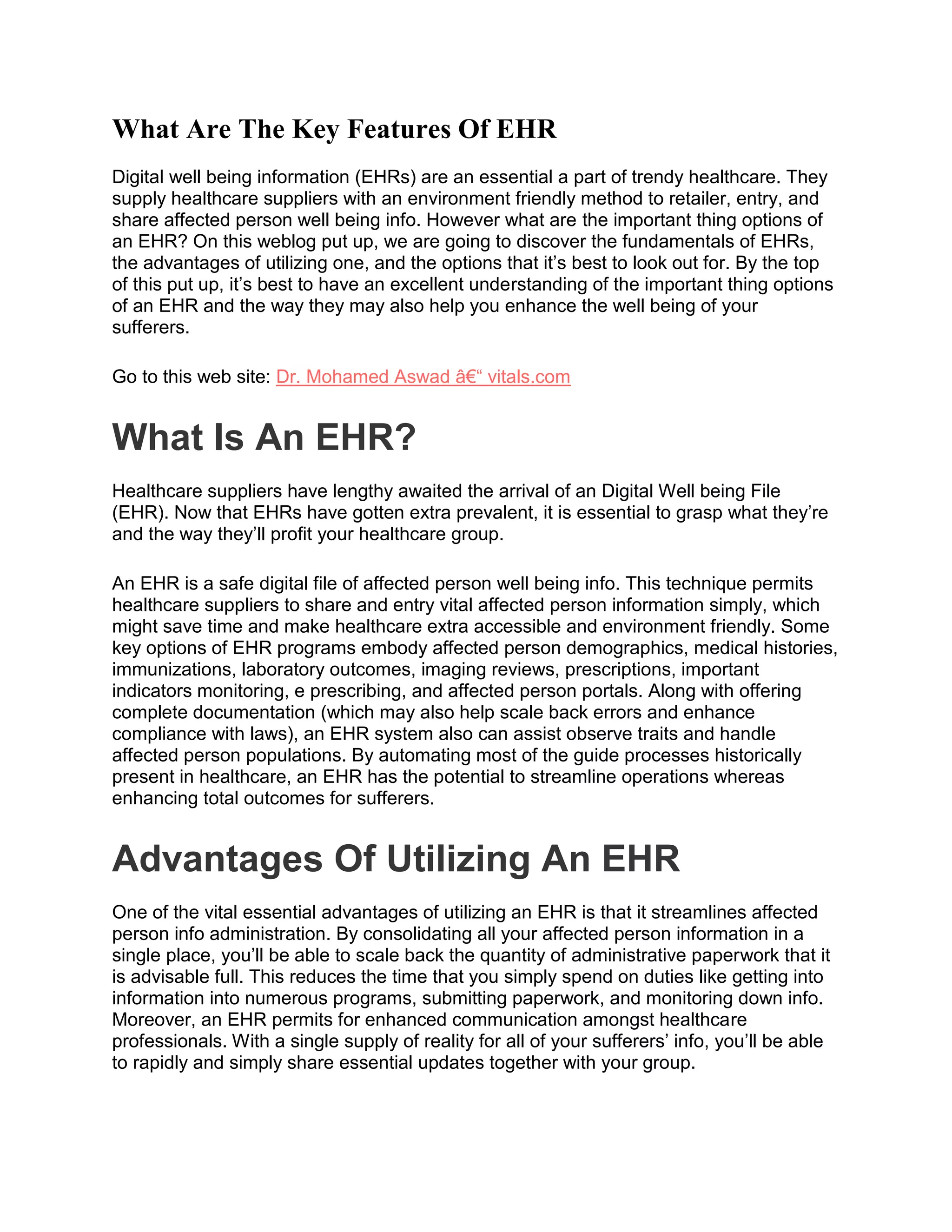 What Are The Key Features Of EHR.pdf