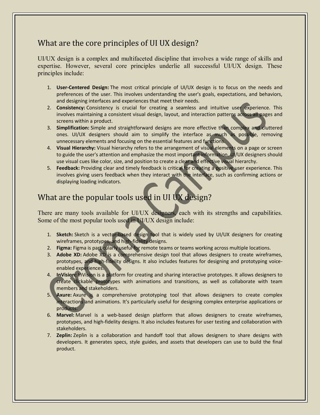 What are the Key Features of UI UX Technology? - Croma Campus | PDF