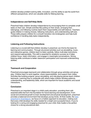 What Are the Key Skills That Children Learn in Preschool.docx