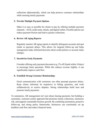 What are the key strategy for AR management.pdf