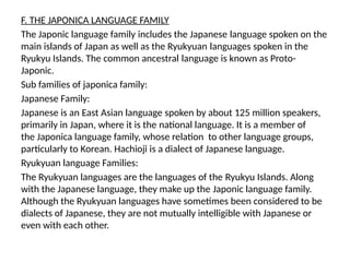 What are the Languages families of the world.pptx