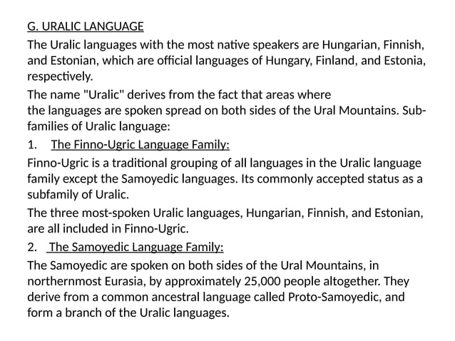 What are the Languages families of the world.pptx