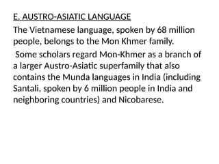 What are the Languages families of the world.pptx