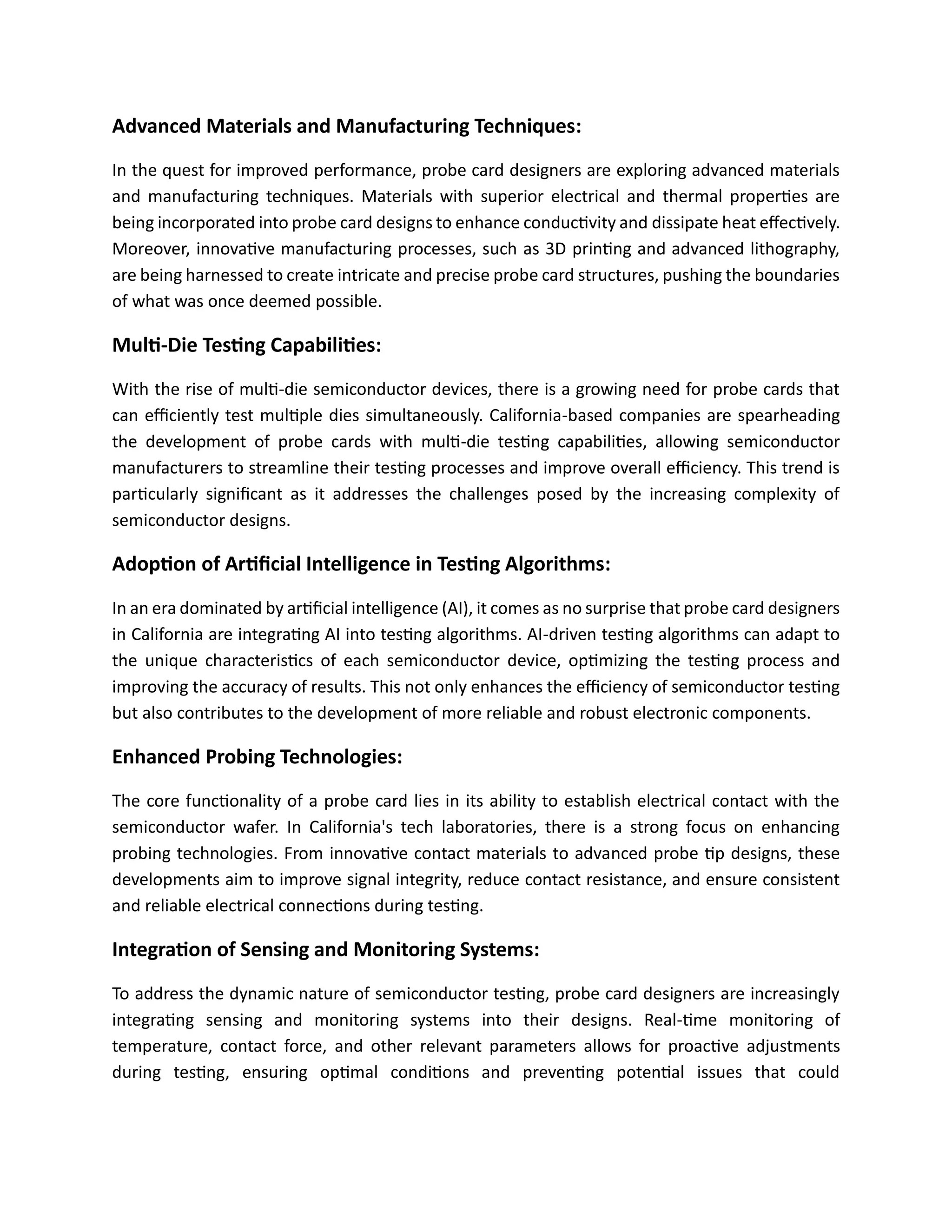 What are The Latest Trends and Innovations in Probe Card Design Being ...