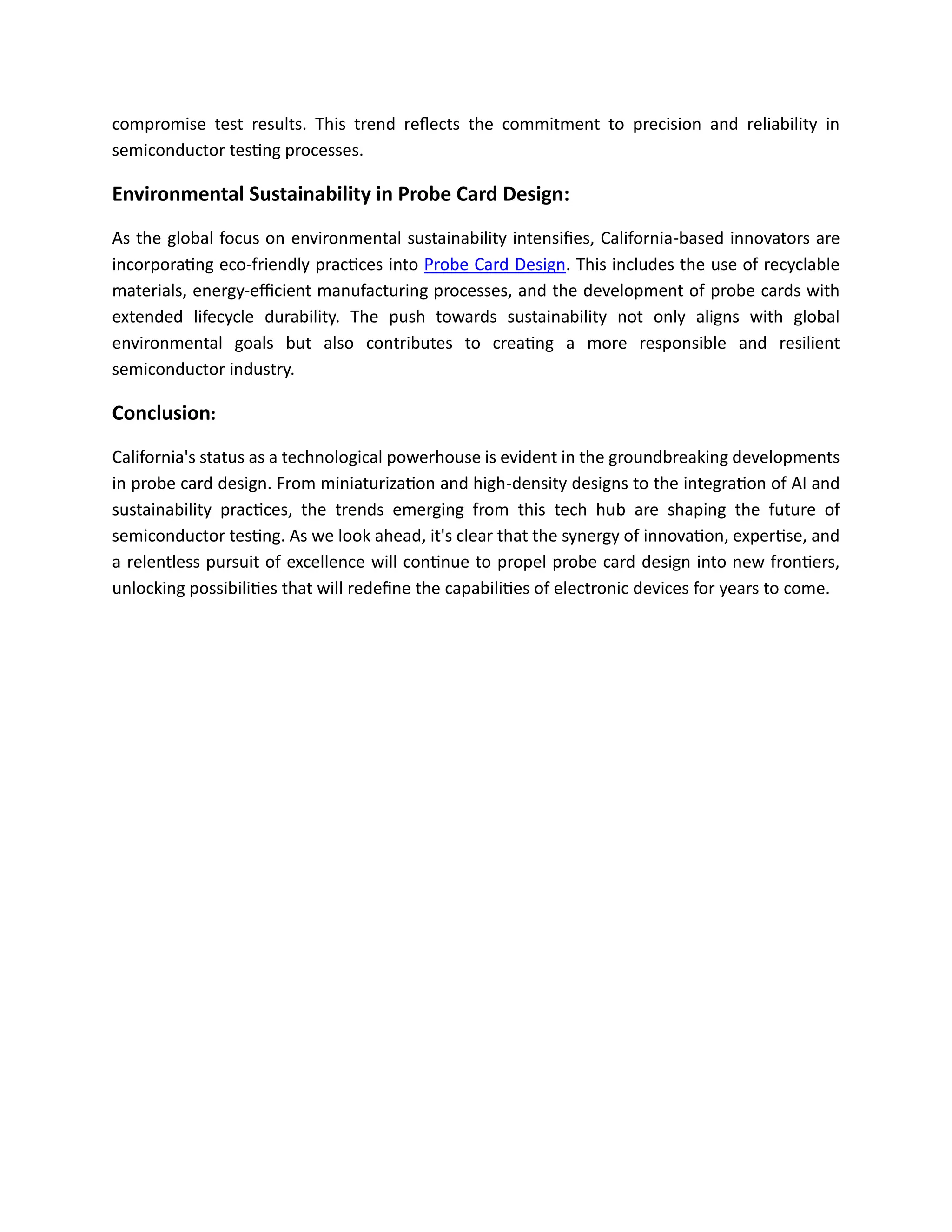 What are The Latest Trends and Innovations in Probe Card Design Being ...