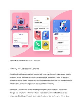 What are the Limitations of Educational Mobile Apps in 2023 | PDF