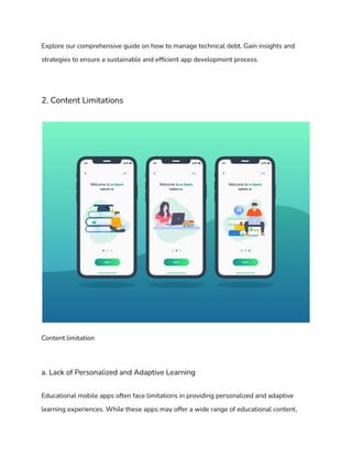 What are the Limitations of Educational Mobile Apps in 2023 | PDF