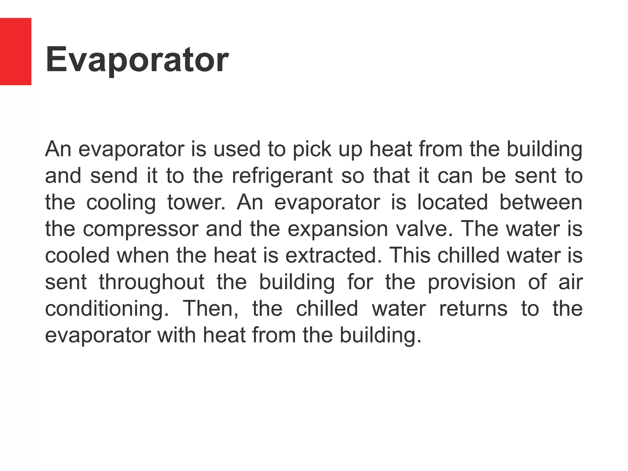 What are the main components of a chiller and what do they do | PPT