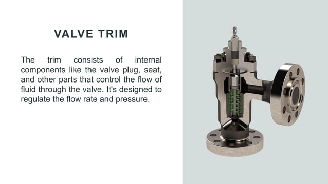 What are the main components of a control valves | PPTX