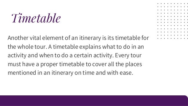 What are the Main Elements of a Tour Itinerary.pdf