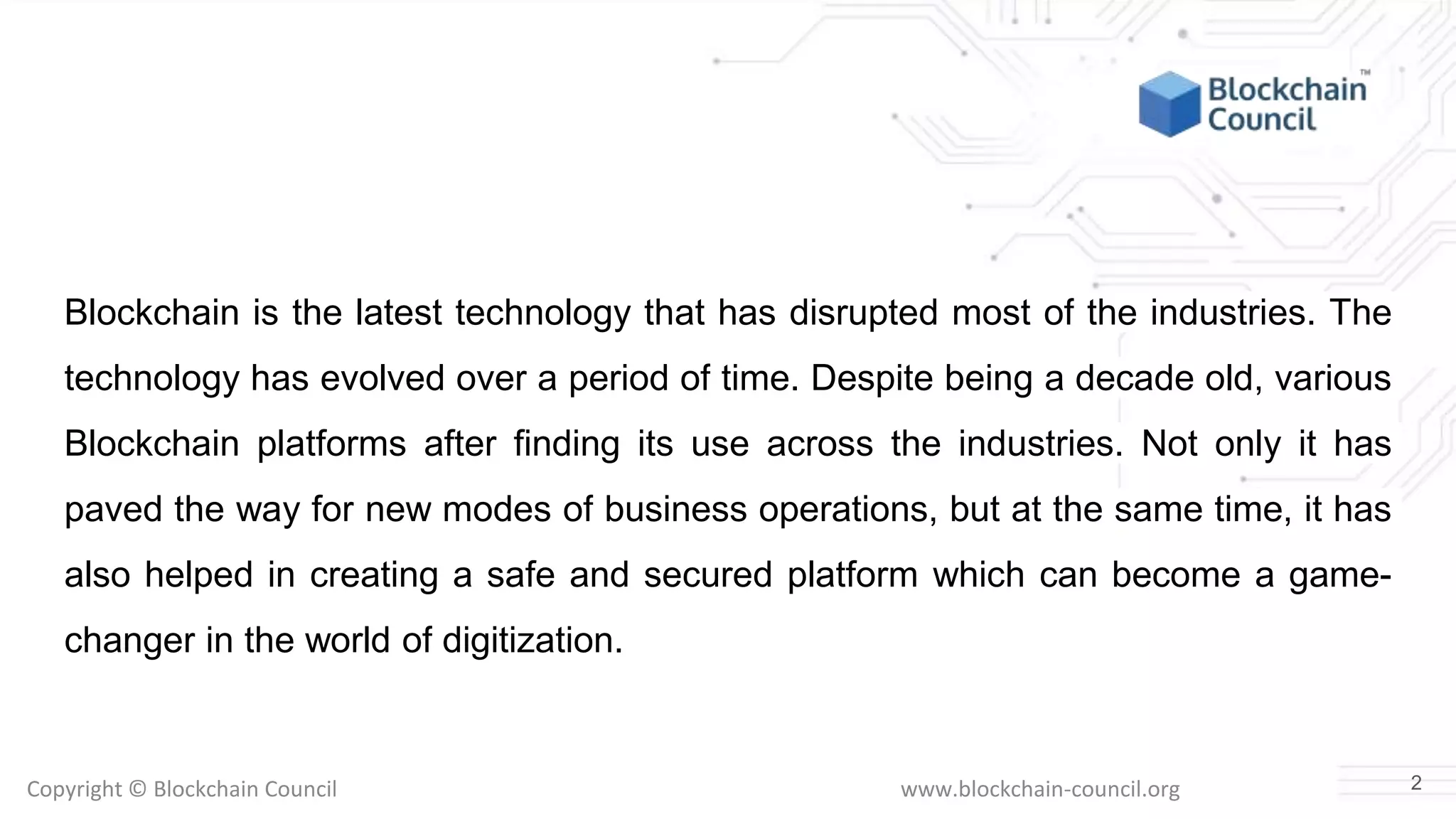 What Are The Main Features Of Blockchain Technology? | PPT