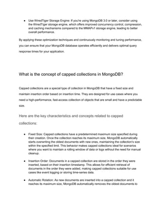 What are the major components of MongoDB and the major tools used in it ...