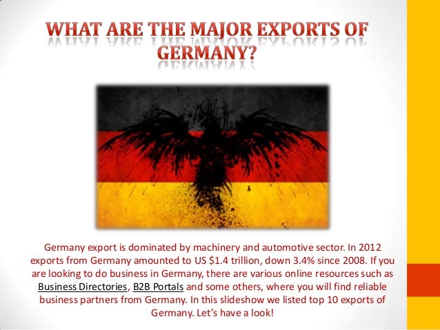 Main Industries Of Germany