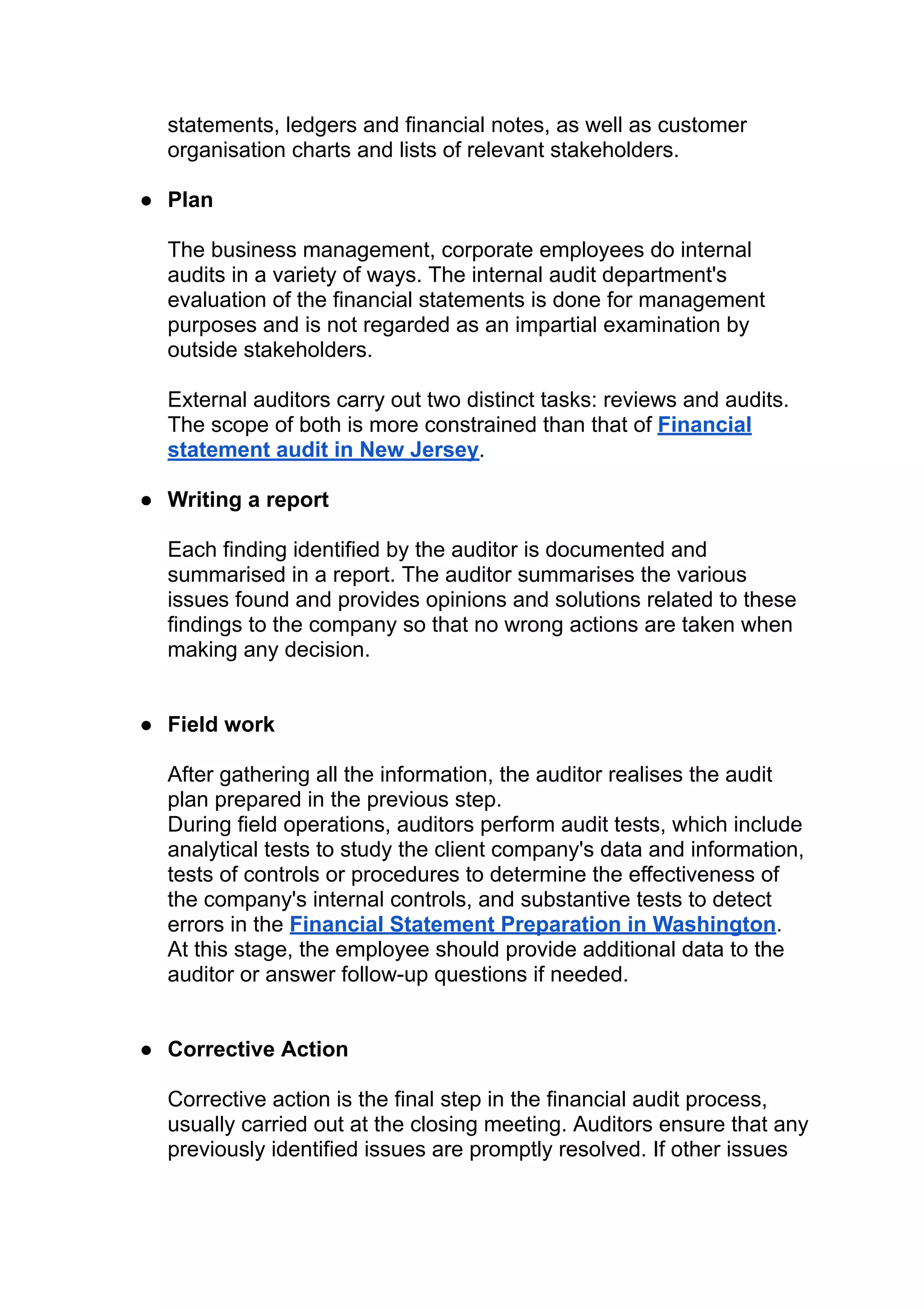 What are the major steps in a financial statement audit.pdf