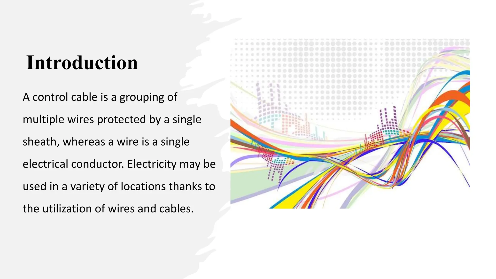 What Are the Many Various Types of Control Cables? | PPTX