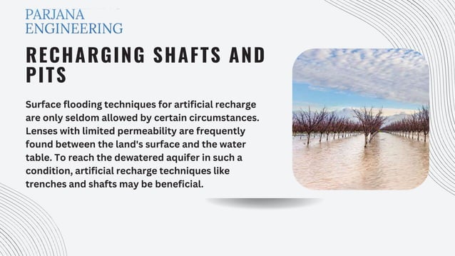 What Are The Methods For Groundwater Recharge ? | PPT