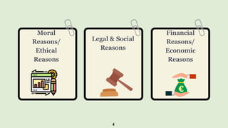 What are the moral, legal and financial reason to manage safety in an ...