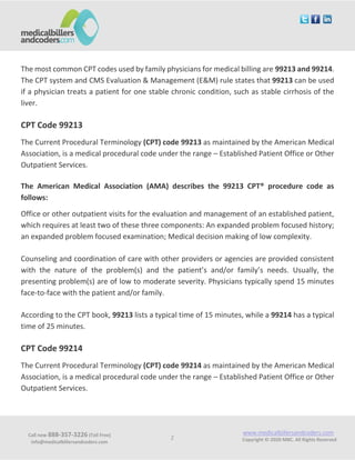 What are the most common Family Practice CPT codes? | PDF | Medical Health