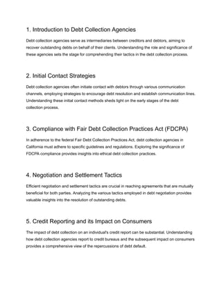 What Are the Most Common Tactics Used by Debt Collection Agencies in ...